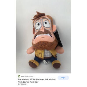the mitchells vs the machines | Toys | 8 Rick Mitchell Plush From ...